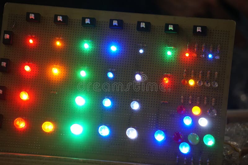 Led lamp strip panel stock photo. Image of electrical - 134514440