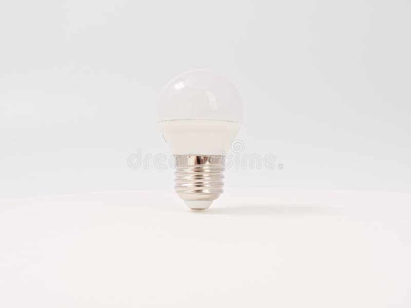 Led Lamps with Cap on a White Background Stock Photo - Image of ...