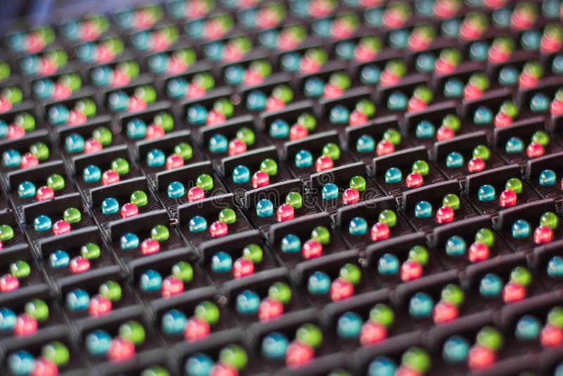 LED lamps in electronics. stock image. Image of bright - 79780321