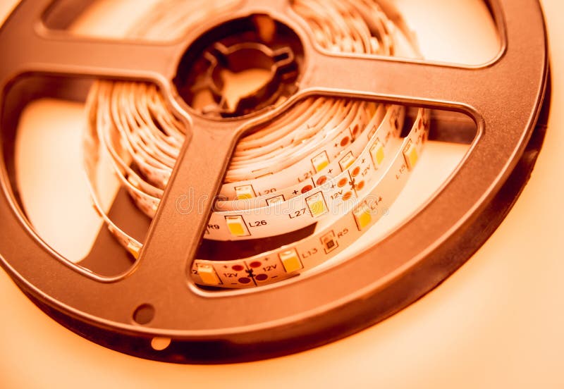 Led Lamps Technology. Electrical Equipment. Background and Texture ...