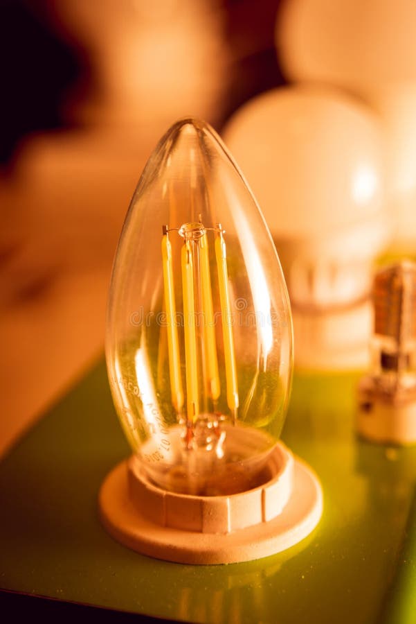 Led Lamps Technology. Electrical Equipment. Background and Texture ...