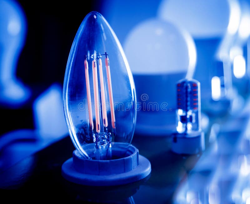 Led Lamps Technology. Electrical Equipment. Background and Texture ...