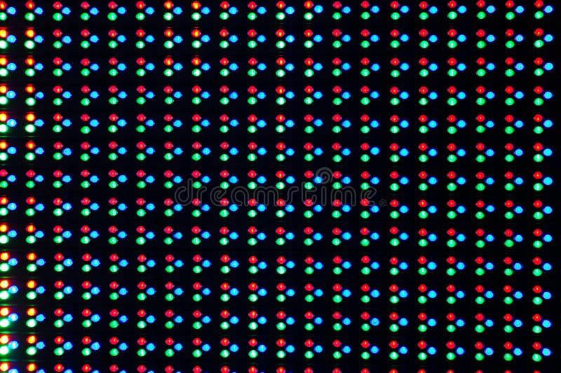 RGB Led Screen Panel Texture Stock Photo - Image of monitor, color ...