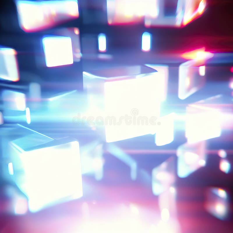 Led Light. Abstract Effect. Future Tech Stock Illustration ...