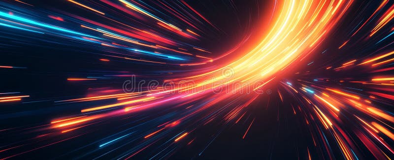 Led Light. Abstract Effect. Future Technology. Glare Cubes. Digital CPU ...