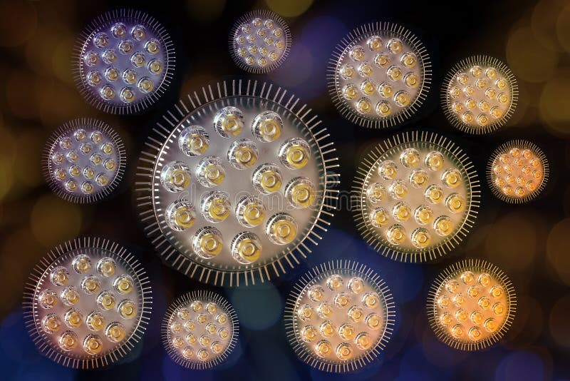 LED Light Bulb for Background Stock Image - Image of technology ...