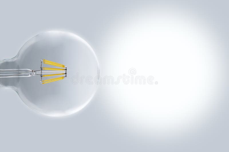 LED light bulb (E27) stock photo. Image of glass, electric - 69575744