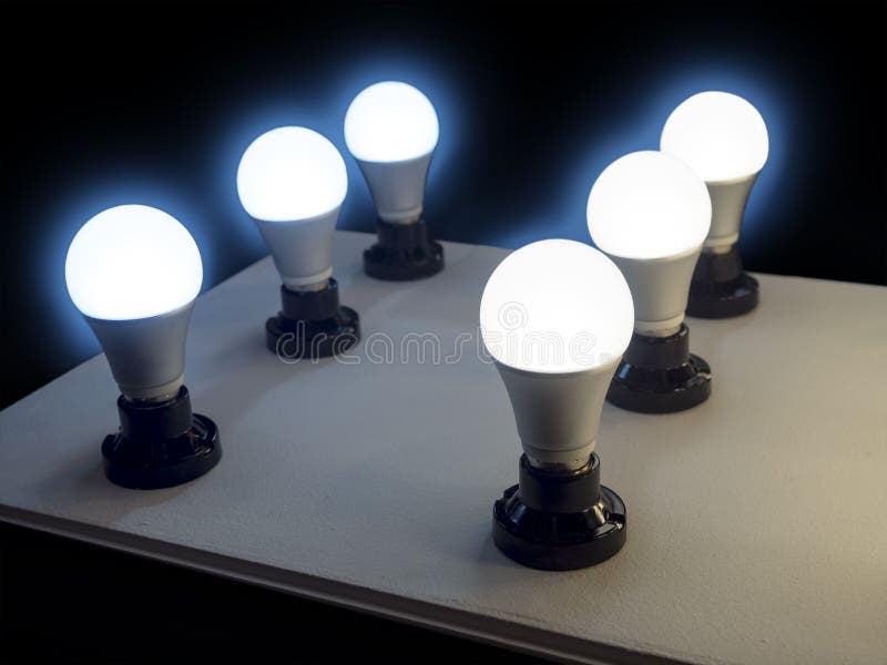LED Light Bulb for Efficiency Lighting Stock Photo - Image of glass ...