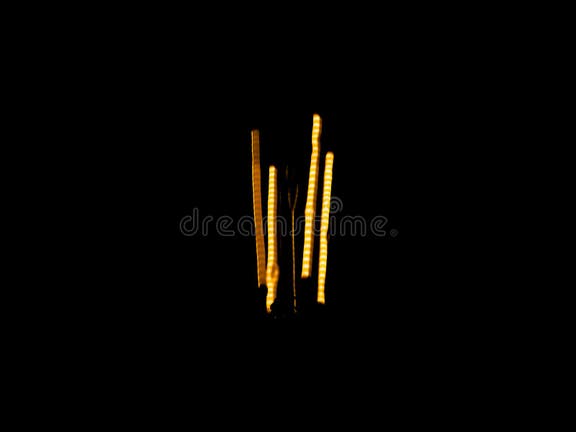 LED Light Bulb Glow in the Dark Stock Image - Image of technology, dark ...