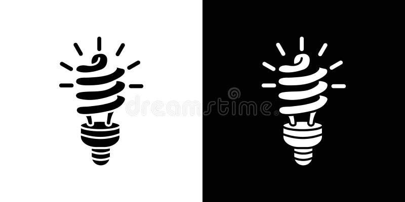 Led Light Bulb Icon Isolated Flat Vector in Outline Stock Vector ...