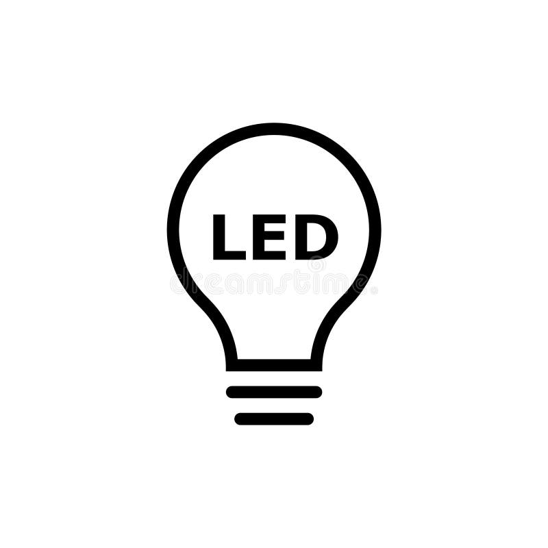 Light Bulb Icon, Light Bulb Icon Vector Stock Vector - Illustration of ...