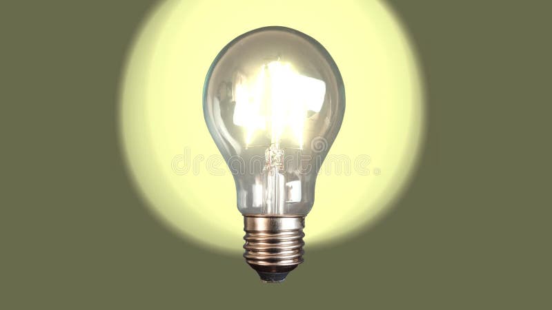 Led light bulb stock footage. Video of efficiency, energy - 301209466