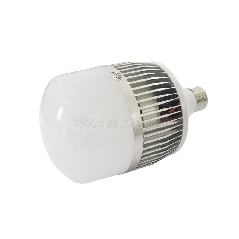 Led Light Bulbs on a White Background Stock Photo - Image of outdoor ...