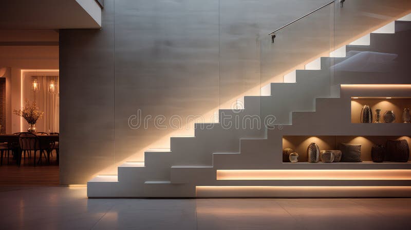 Led light cement stock illustration. Illustration of contemporary ...