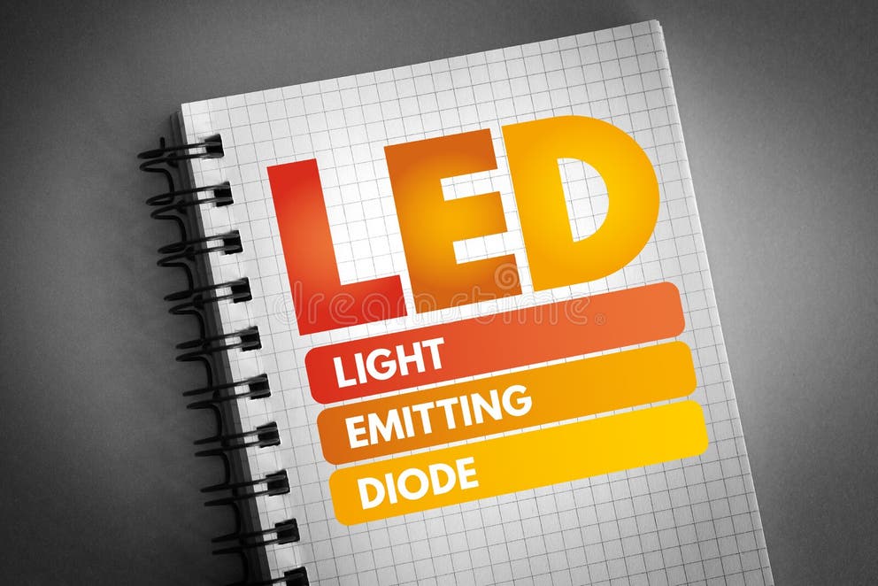 LED - Light Emitting Diode Acronym Stock Photo - Image of glass ...
