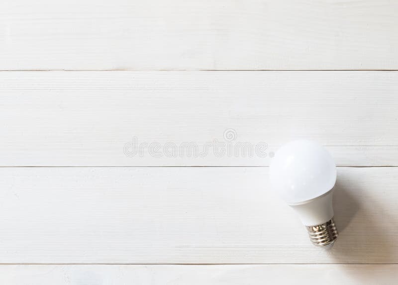 LED Light-emitting Diode Lightbulb for Lamp on Clean Bright White ...