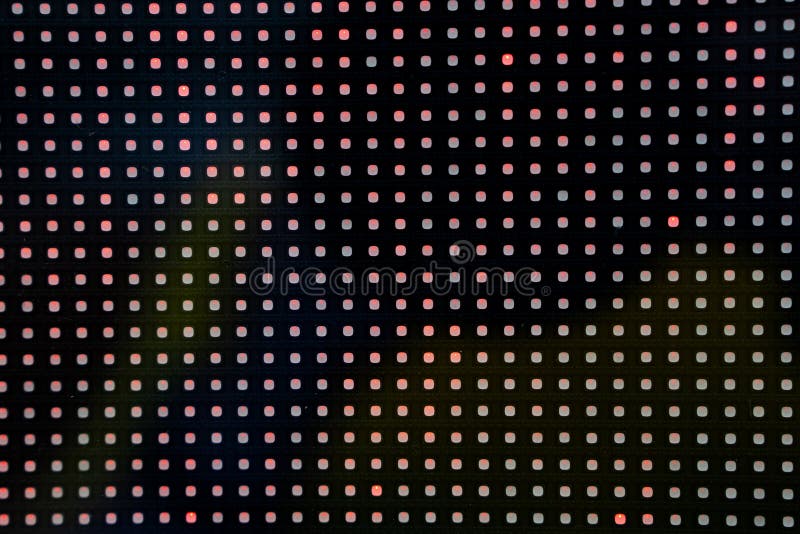 Led Light Grid with Red and Green Dots Creating Abstract Digital ...
