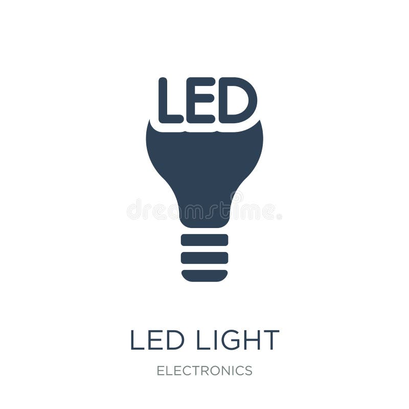 Led Light Icon in Trendy Design Style. Led Light Icon Isolated on White ...