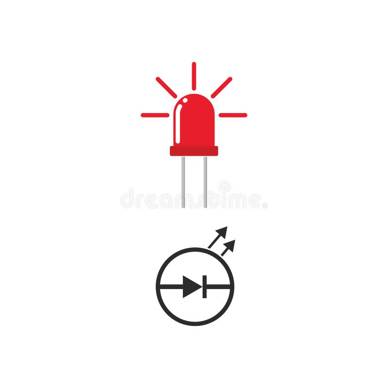 Led Light Icon Vector Sign Design Template Stock Vector - Illustration ...