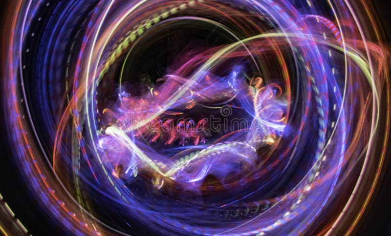 Led Light Long Exposure Trails Stock Image - Image of colorful, portal ...