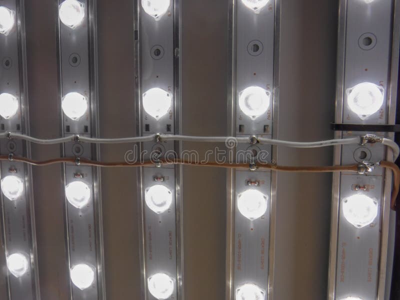LED Light Panel for Industrial Use, Close Up Stock Photo - Image of ...
