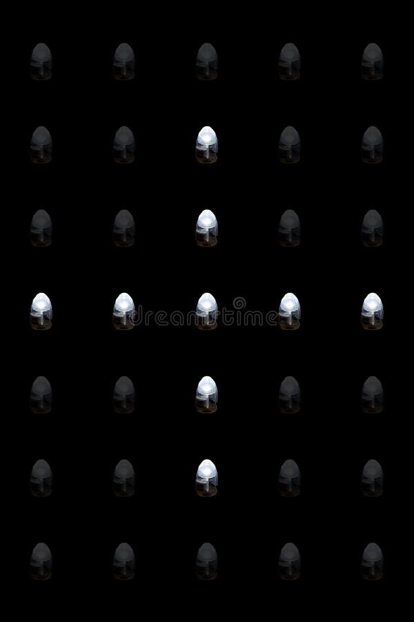 Led light plus sign stock photo. Image of alphabet, illumination ...