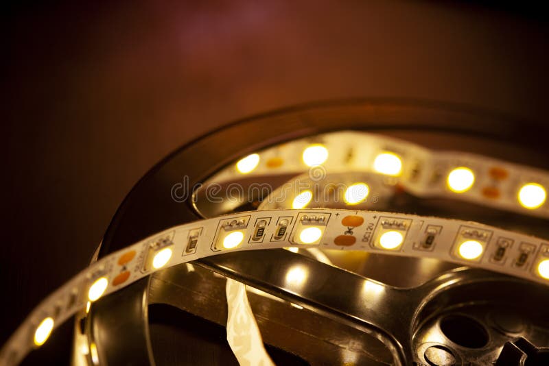 Led light strip stock image. Image of bulb, backgrounds - 170965435