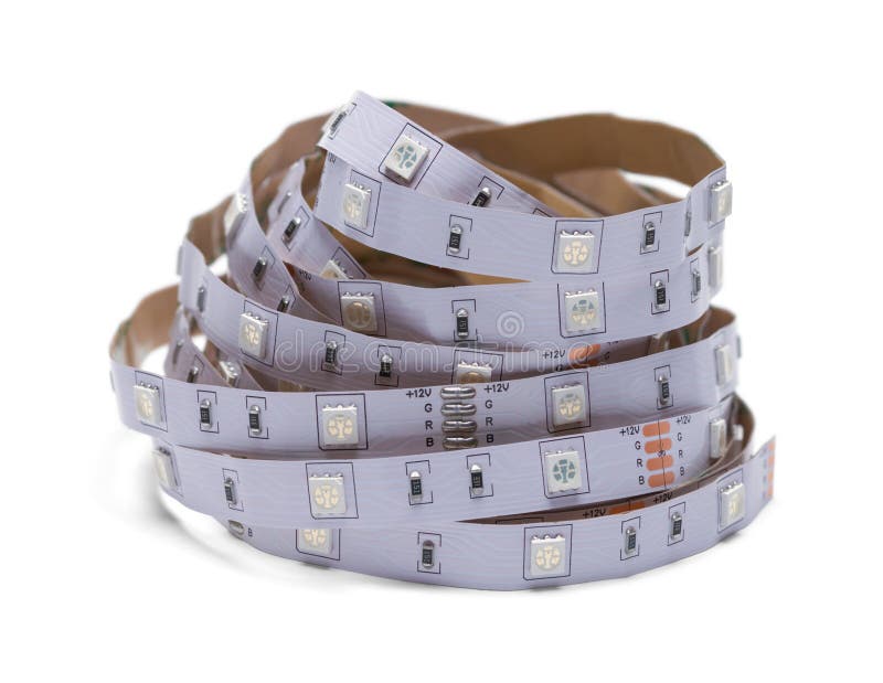 LED Light Strip Pile stock image. Image of energy, lumen - 213559991