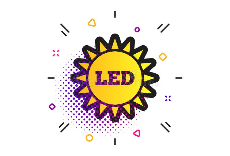 Led Light Sun Icon. Energy Symbol. Vector Stock Vector - Illustration ...