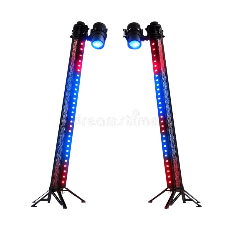 LED Light Up Stage Columns Party Lighting Stock Illustration ...