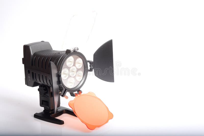 LED Light for Video and Photography Production Stock Image - Image of ...