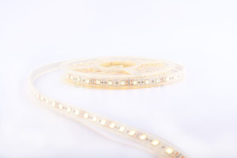 LED Lighting, Coil Diode Strip,on a White Background Stock Photo ...