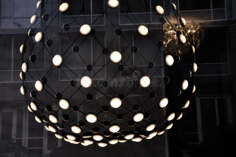 LED lighting design stock photo. Image of round, hanging - 187394252
