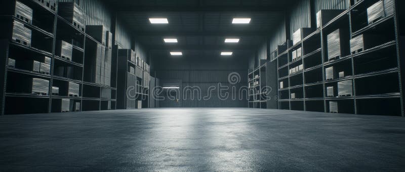 LED Lighting is Integrated into the Warehouse S Storage and Shipping ...