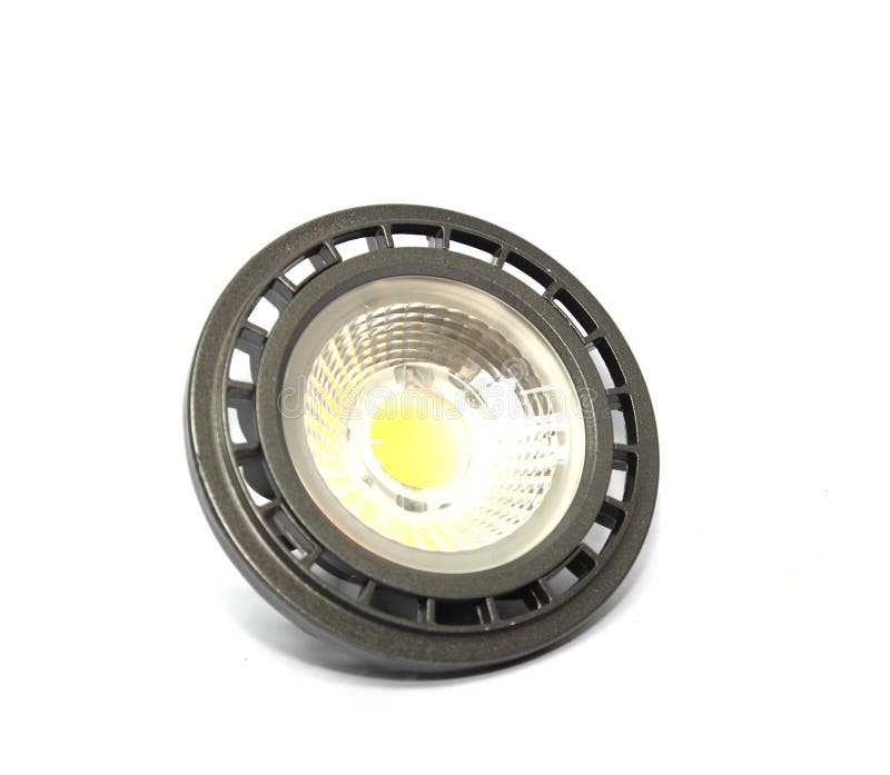 LED Lights Bulb Isolated on White Background Stock Image - Image of ...