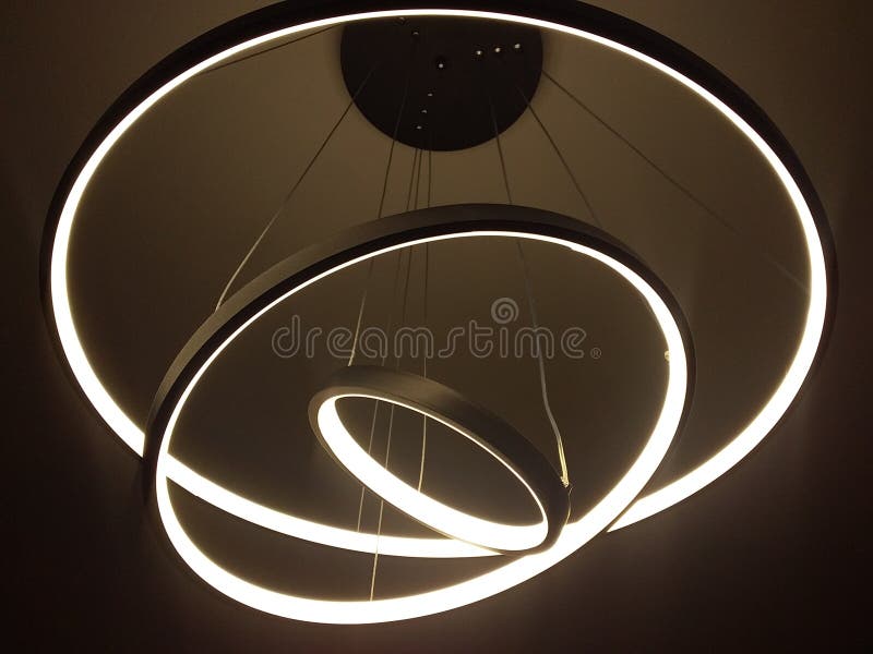 Led Lights in Circles Forme Stock Image - Image of lights, objects ...