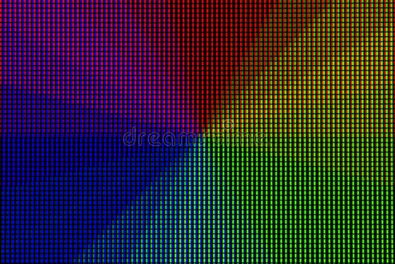 LED Lights from Computer Monitor Screen Display Panel. Stock Photo ...