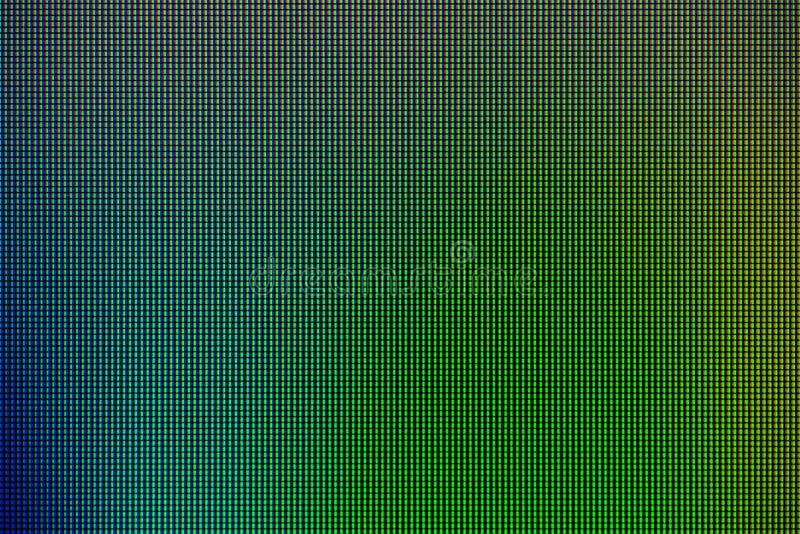 LED Lights from Computer Monitor Screen Display Panel for Graphic ...