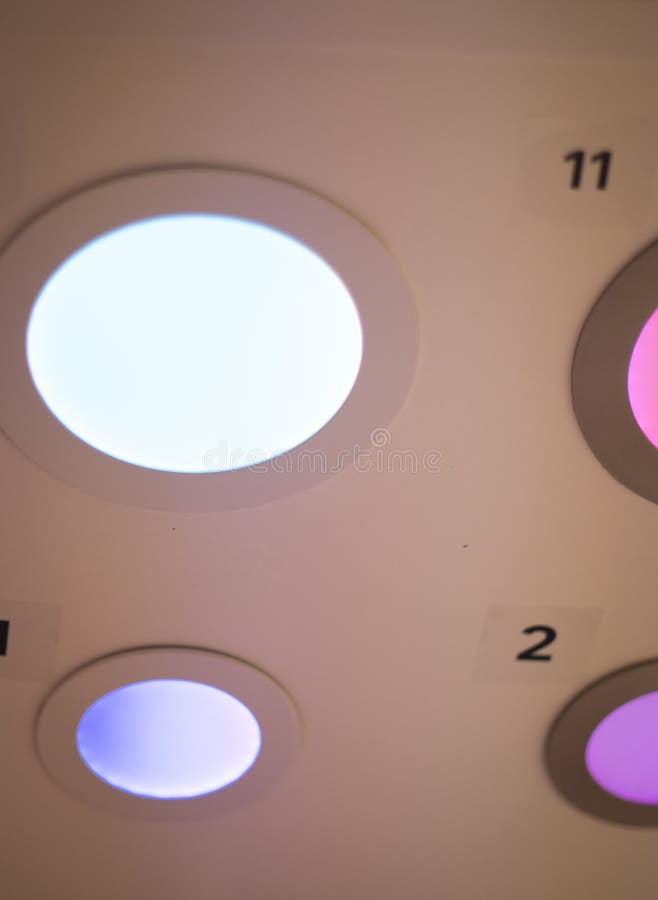 LED Lights Display in Store Stock Image - Image of display, appliance ...