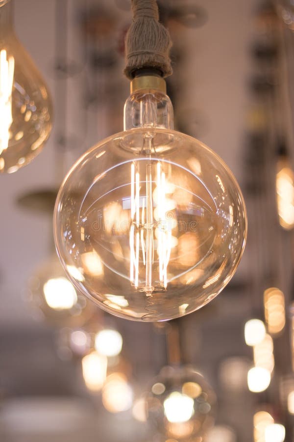 LED Lights Display in Store Stock Image - Image of design, interior ...