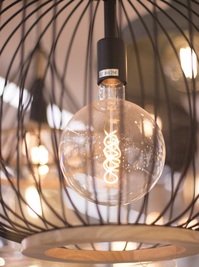 LED Lights Display in Store Stock Image - Image of bulb, glass: 152269519