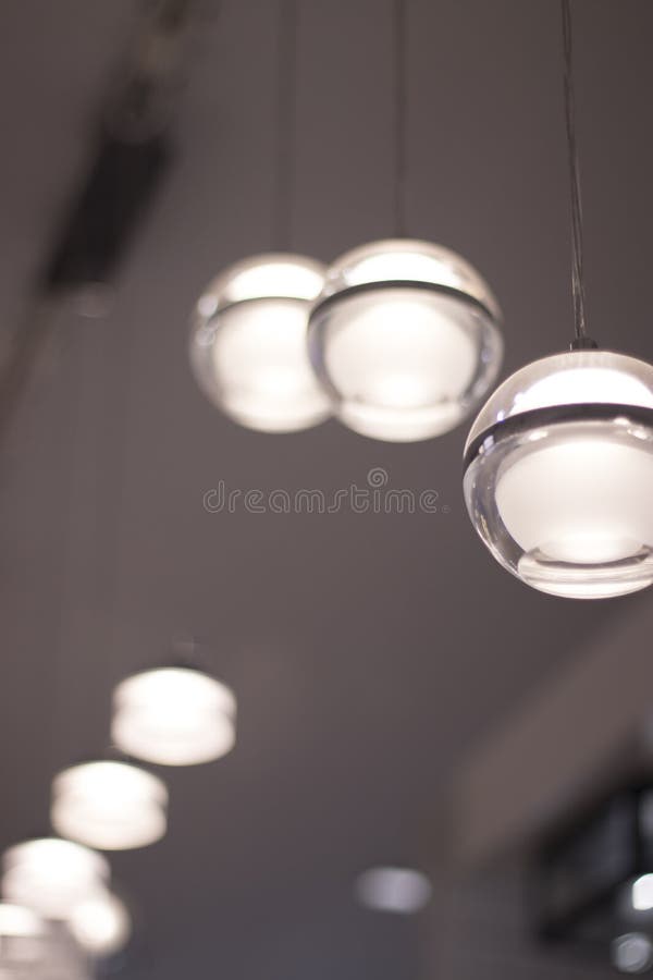 LED Lights Display in Store Stock Image - Image of design, glass: 154117397