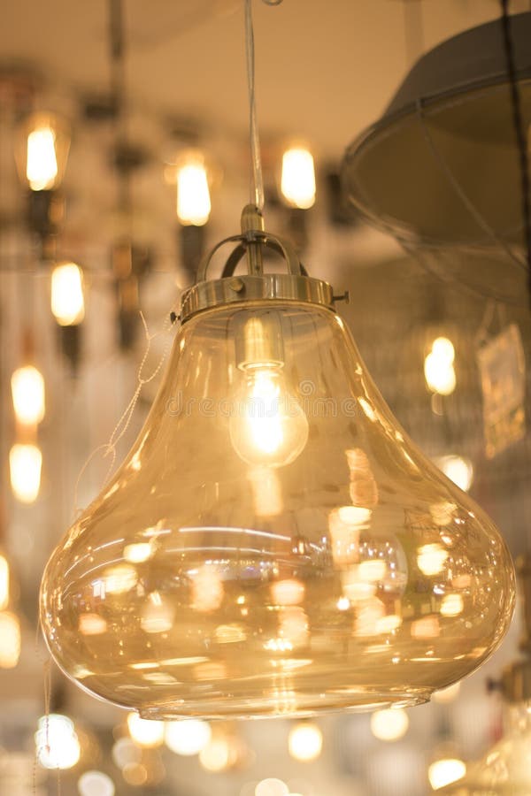 LED Lights Display in Store Stock Image - Image of light, business ...