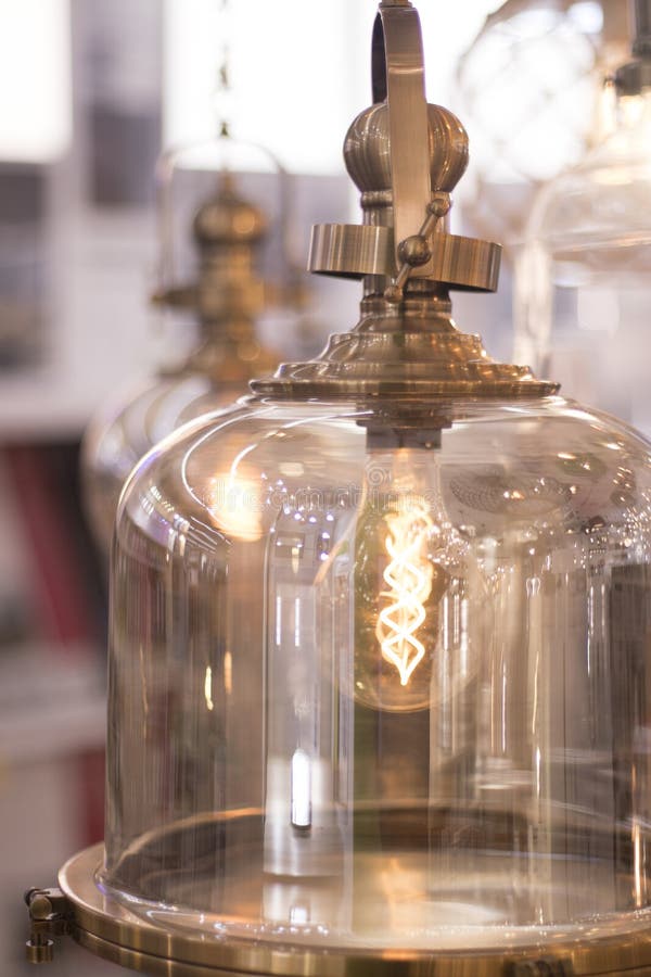 LED Lights Display in Store Stock Image - Image of decor, glass: 154117407