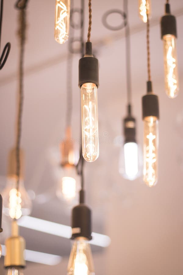 LED Lights Display in Store Stock Image - Image of sale, inside: 154980551