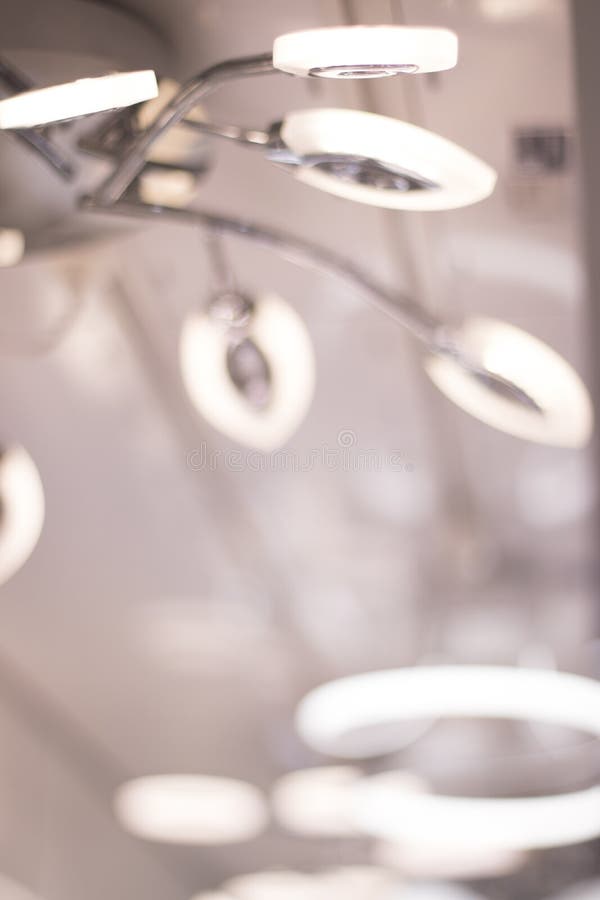 LED Lights Display in Store Stock Photo - Image of bulb, appliance ...