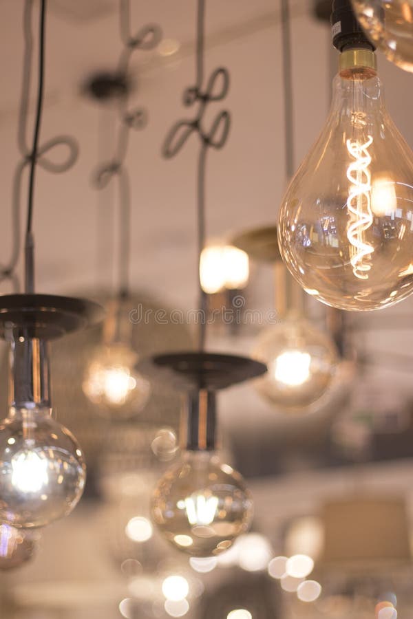 LED Lights Display in Store Stock Image - Image of market, light: 172886721