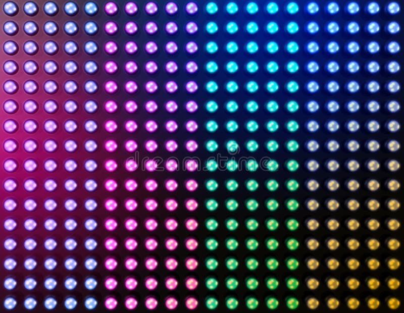 Led Lights Effect Background Stock Illustration - Illustration of ...