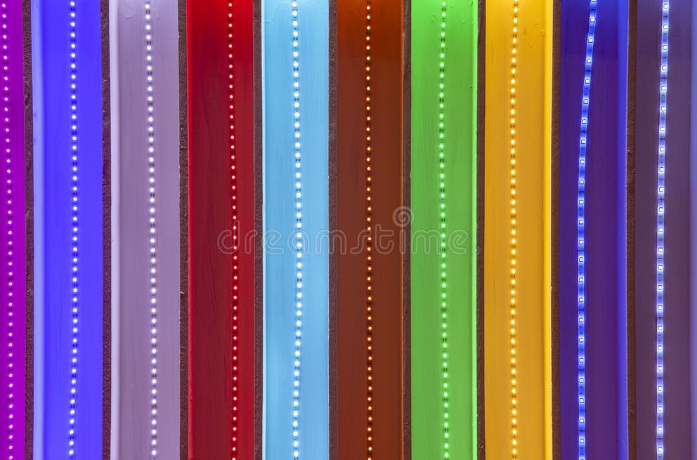 LED Lights. Multi-colored Light Bulbs for Illumination Stock Image ...