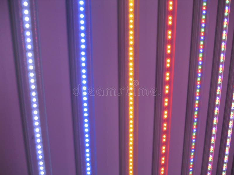 LED lights rainbow stock image. Image of green, party, stripes - 141135
